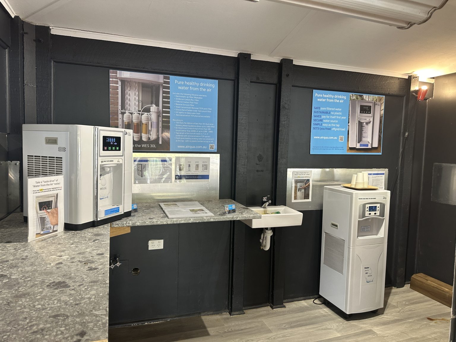 Water from air. Airqua Atmospheric Water Generators